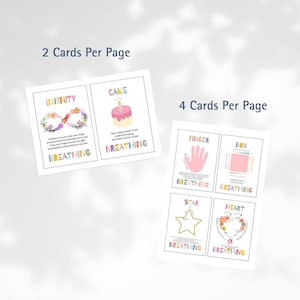 10 Breathing Cards Coping Skills Calm Down Corner Grounding Technique ...