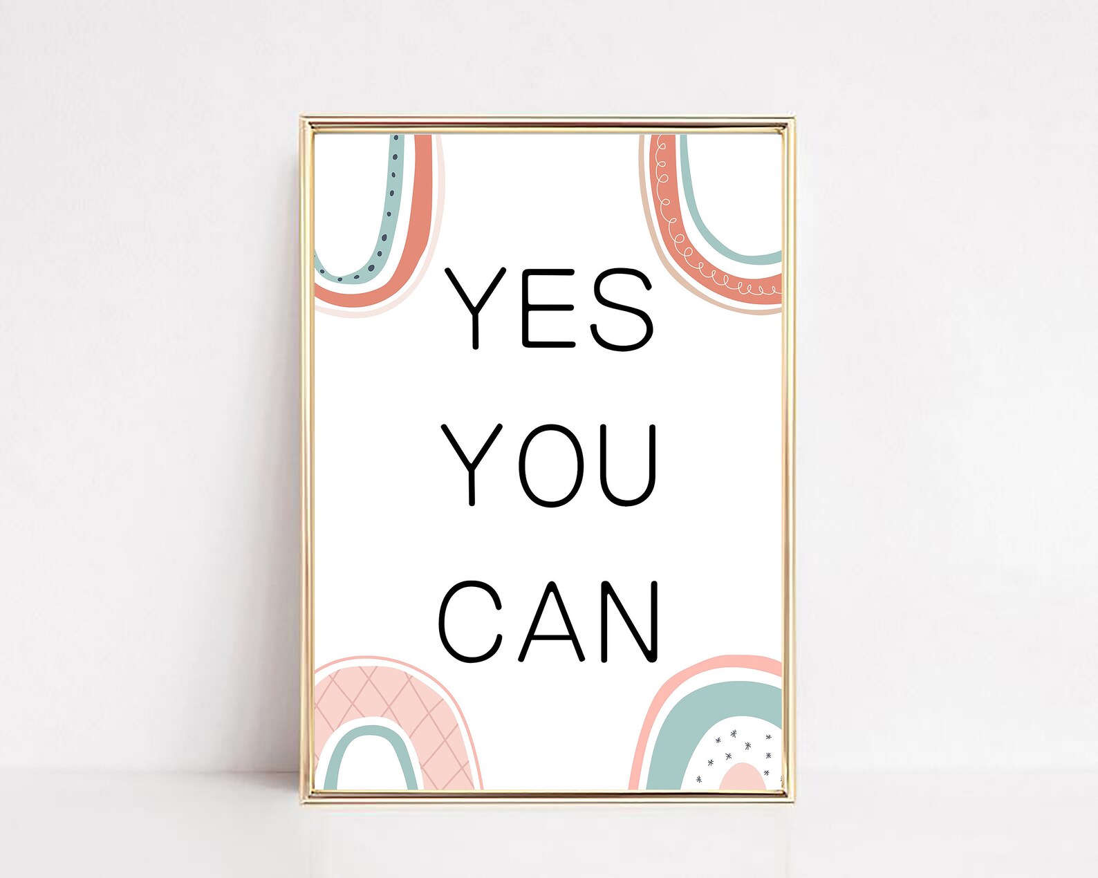 Yes You Can Poster Motivational Office Print,mental Health Quote ...