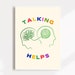 Talking Helps Poster,therapy Office Decor,counsellor Office Art,mental ...