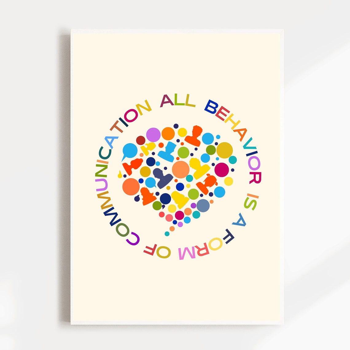 All Behavior is Communication Poster,neurodiversity Art,autism ...