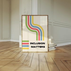 Inclusion Matters Digital Poster,neurodiversity,counselor Office Decor ...