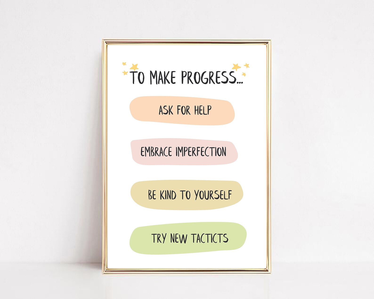 Make Progress Digital Therapy Postermental Health Decorself - Etsy