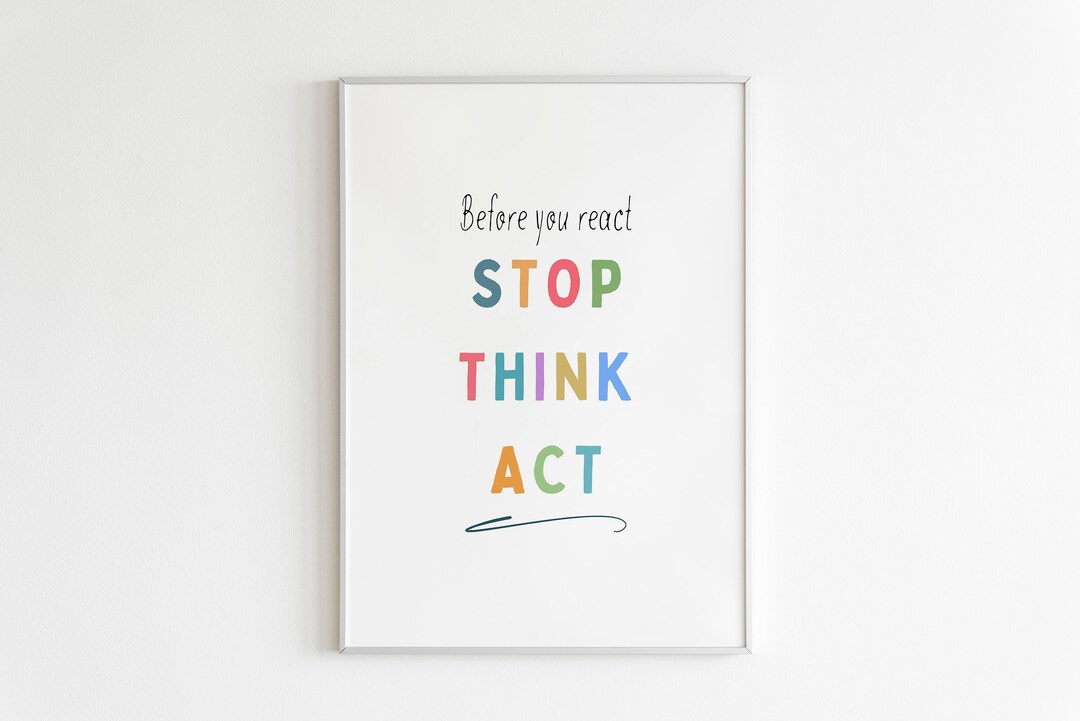 STOP Technique Calm Down Corner Therapy Office Poster Anxiety Relief ...