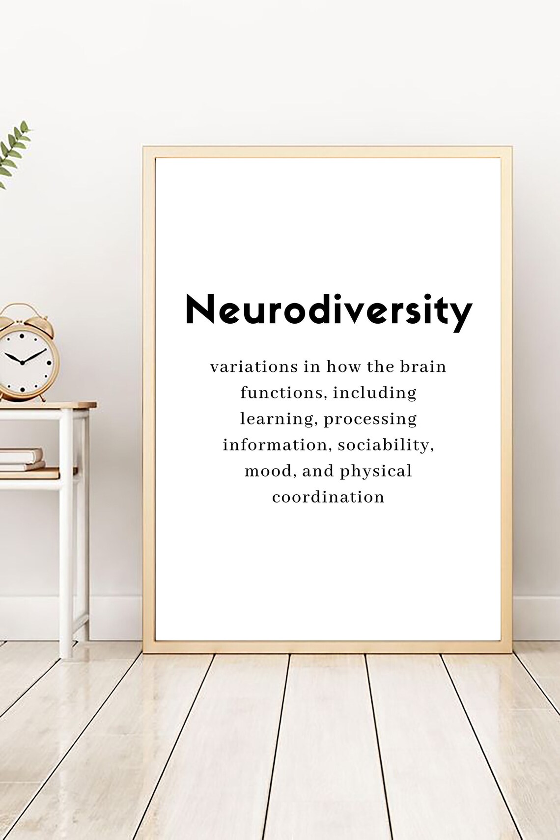 Neurodiversity Definition Digital Posterwe All Think - Etsy