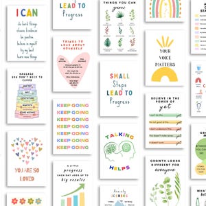 30 Calming Down Corner Posters Counselor Bundle Therapist Decor Anxiety ...
