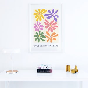 Therapy Office Decor Flower Market Set of 6 Floral Signs Neurodiversity ...