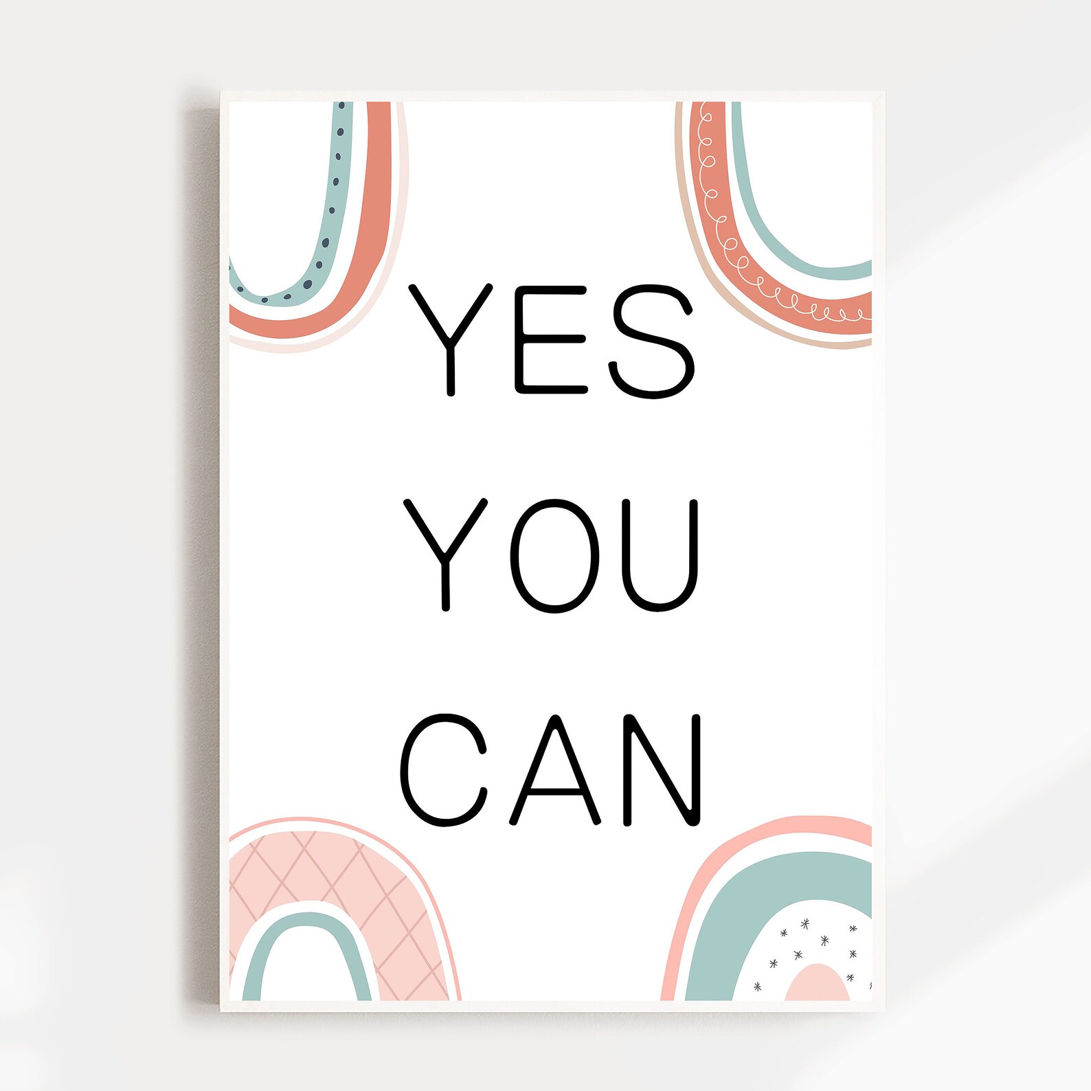 Yes You Can Poster Motivational Office Printmental Health - Etsy