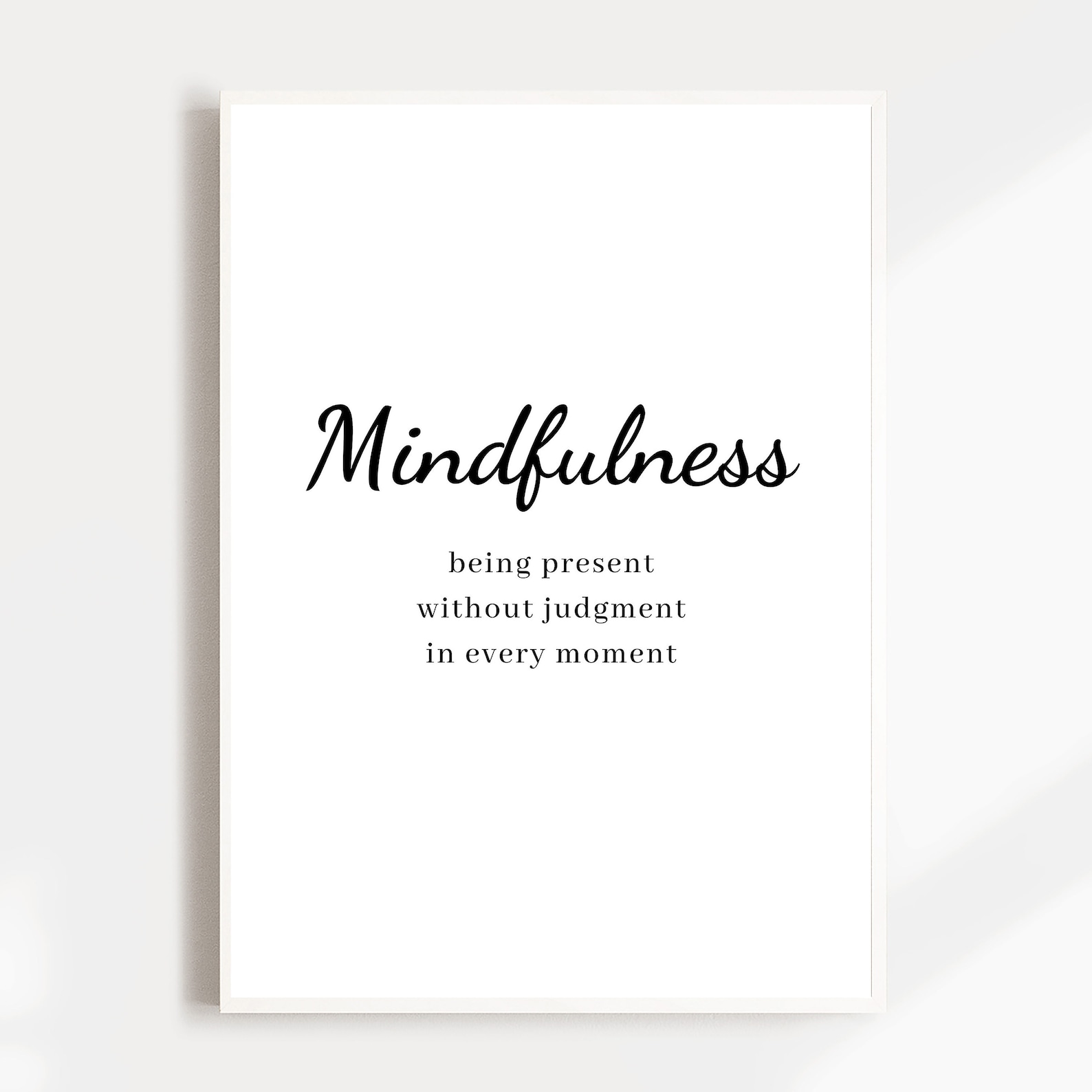 Mindfulness Definition Digital Poster Mindfulness Print - Etsy