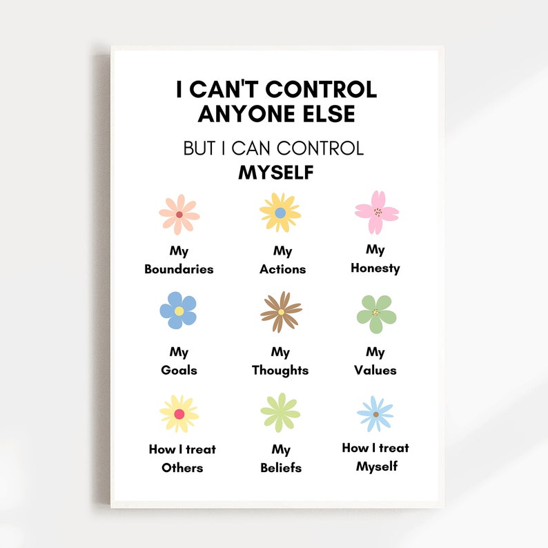 I Can't Control Digital Poster,therapy Office Decor,what is in My ...