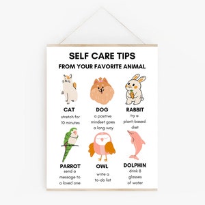 Self Care Tips Poster,mental Health Print,therapy Office Decor,self ...