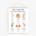 Self Care Tips Poster,mental Health Print,therapy Office Decor,self ...