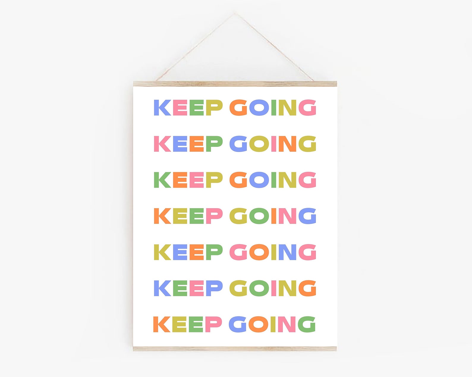 Keep Going Poster, Motivational Print, Mental Health Quote,therapy ...