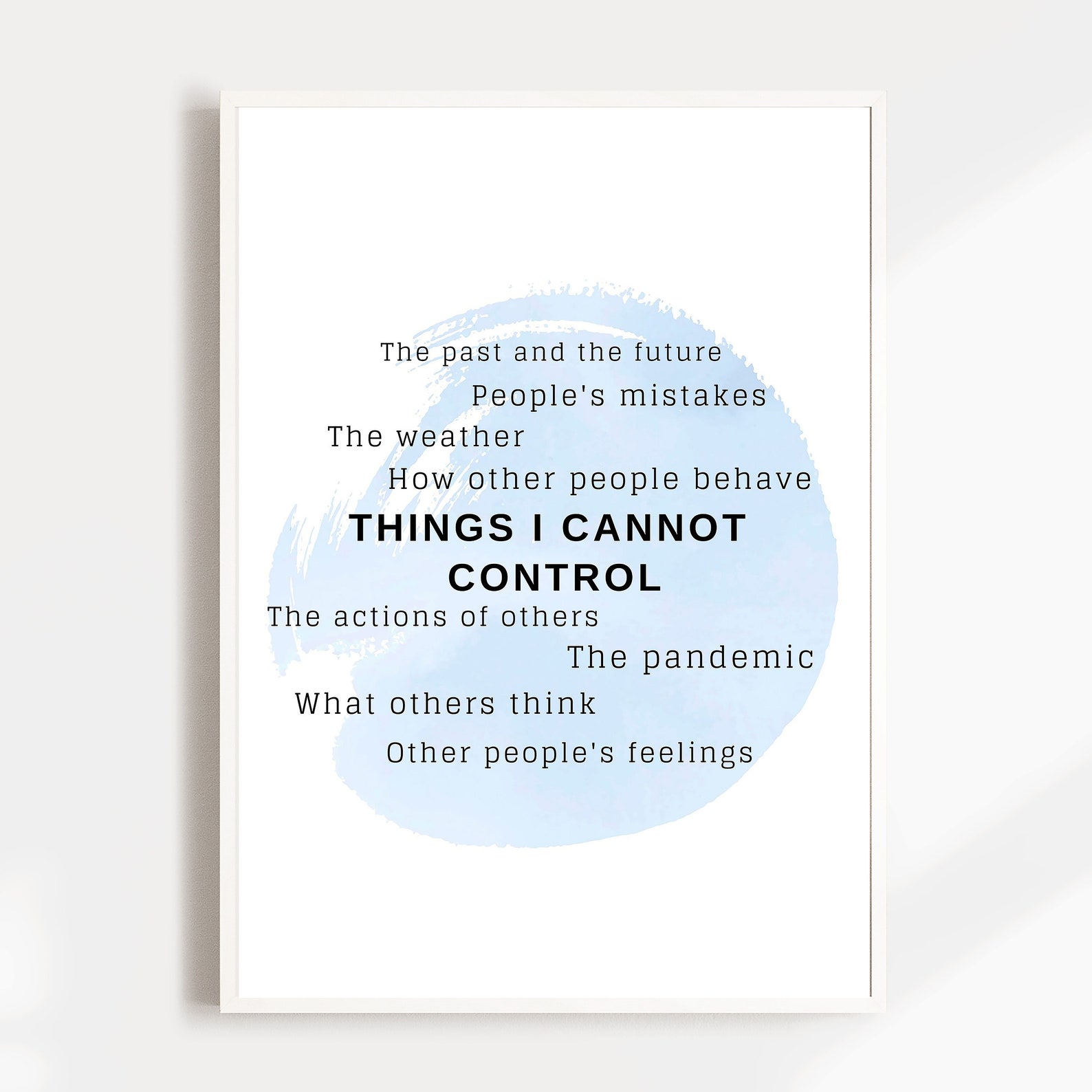 Set of 2 Things I Can Control Printsmental Health - Etsy