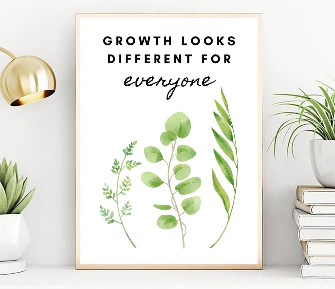 Growth Poster,therapy Office Decor,mental Health Art,counseling Print ...