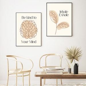 Boho Therapy Office Decor Posters,set of 11 Counseling Prints,therapist ...