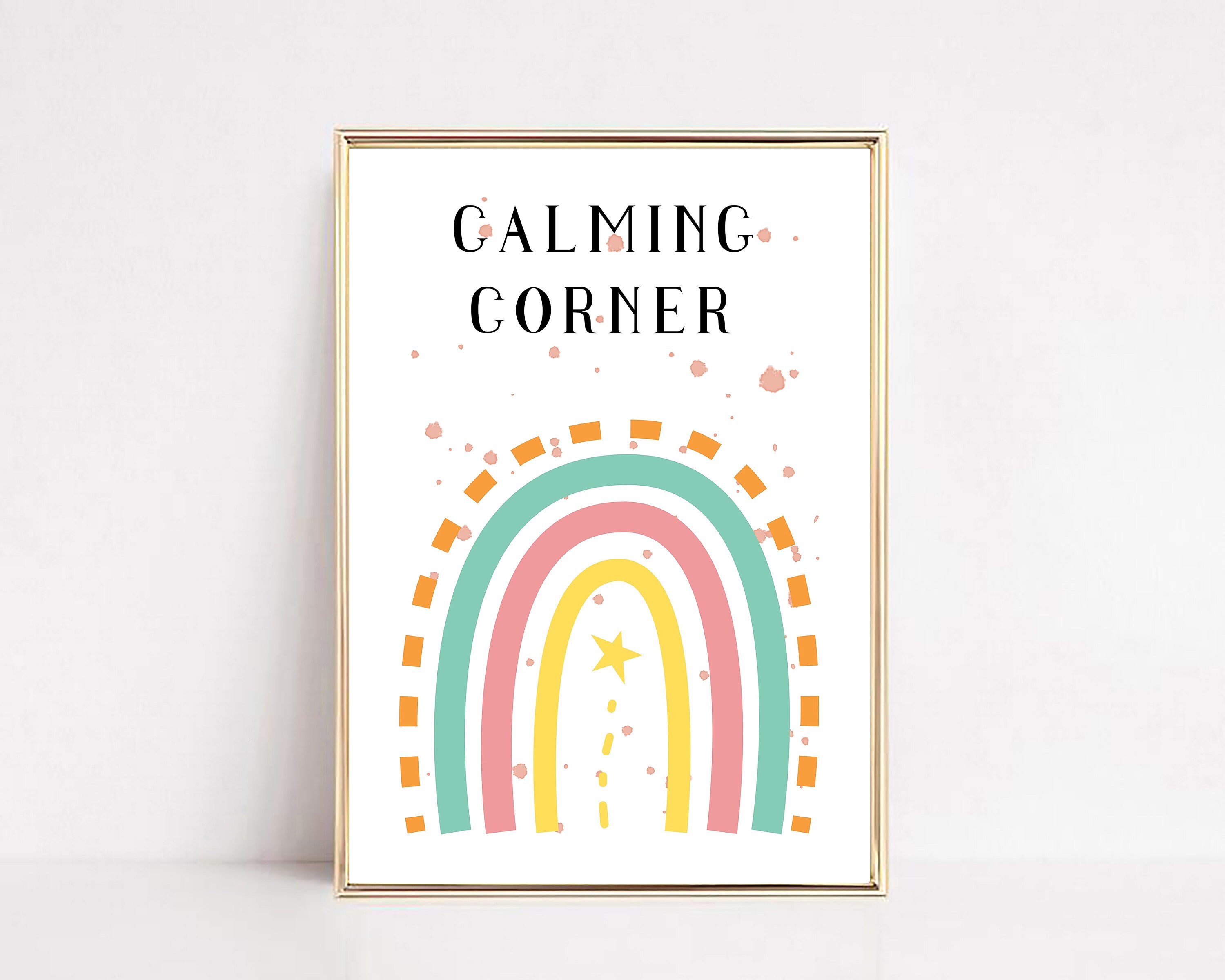 Calm Down Corner Postercalming Wall Artclassroom - Etsy