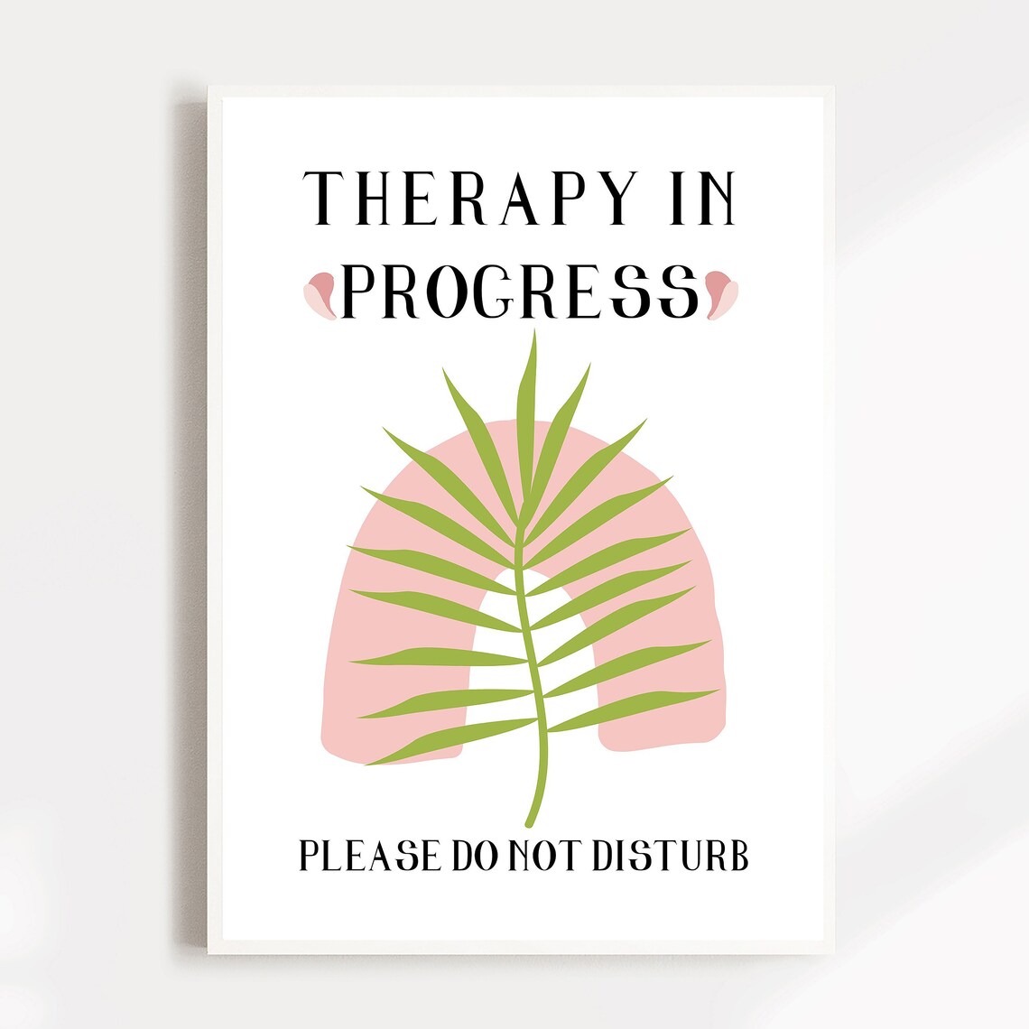 Therapy in Progress Do Not Disturb Sign,therapy Office Decor,boho ...