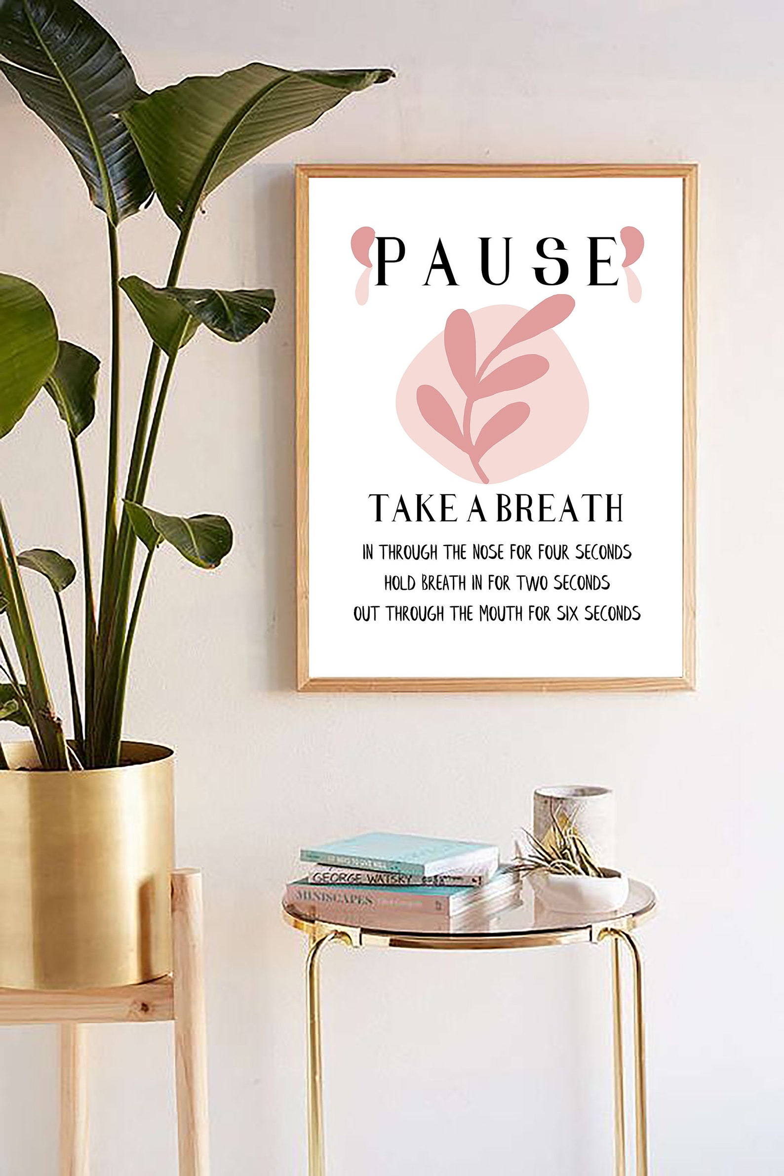 Pause Breathing Technique Digital Printmindfulness - Etsy