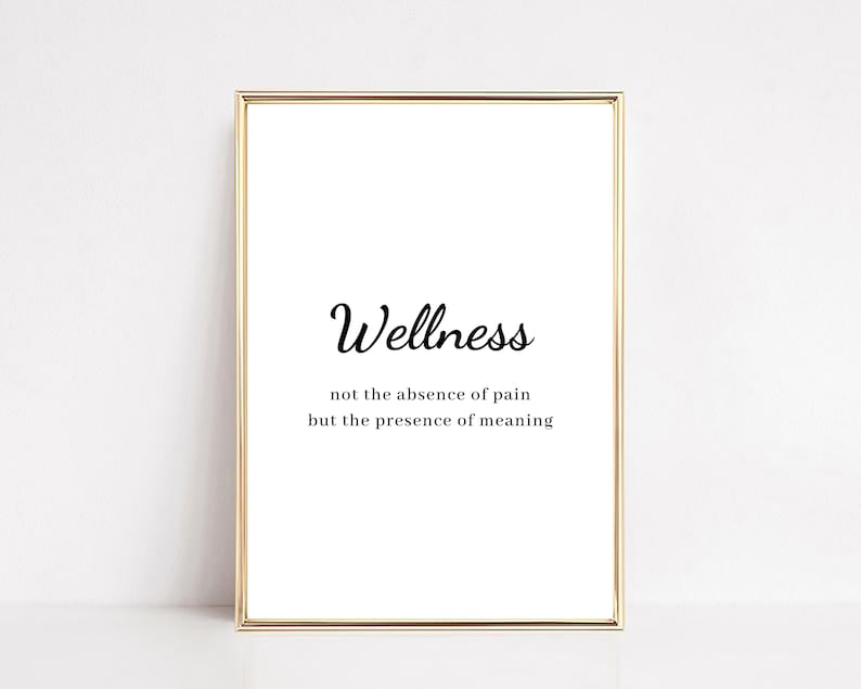 Wellness Definition Digital Posterwellness Printtherapist - Etsy