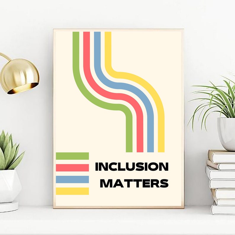 Inclusion Matters Print: Rainbow Diversity Poster (digital Download) - Etsy