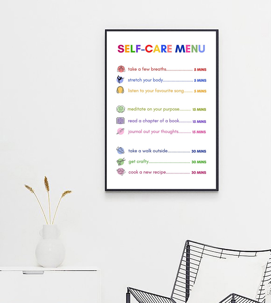 Self-care Print Self Love Club Mental Health Poster School - Etsy