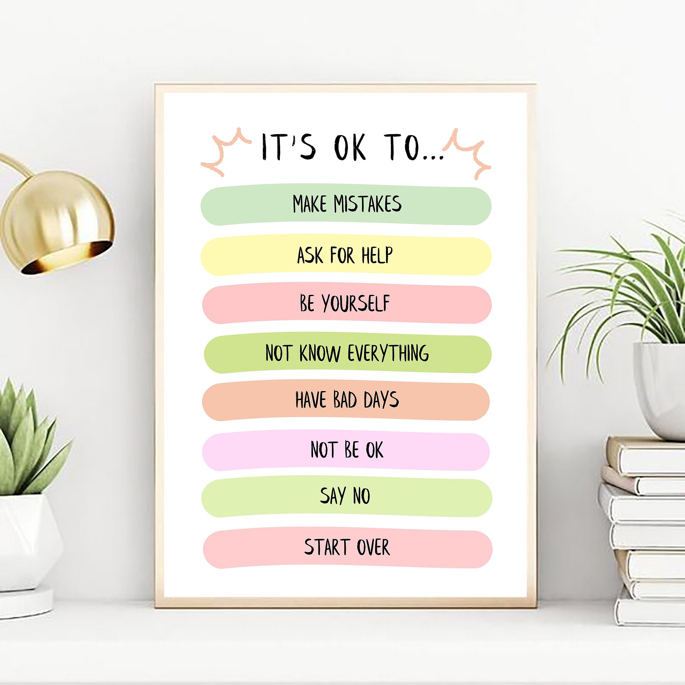 Calming Corner Posters,mental Health Print Set of 6 Decor Therapy ...