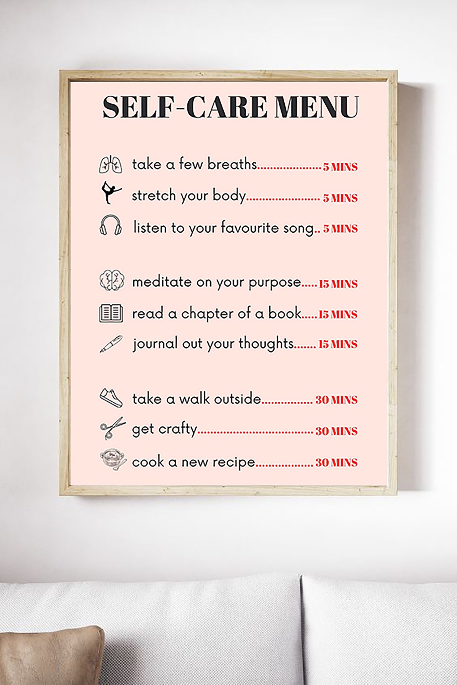 Self Care Digital Posterself Love Printmental Health Therapy - Etsy