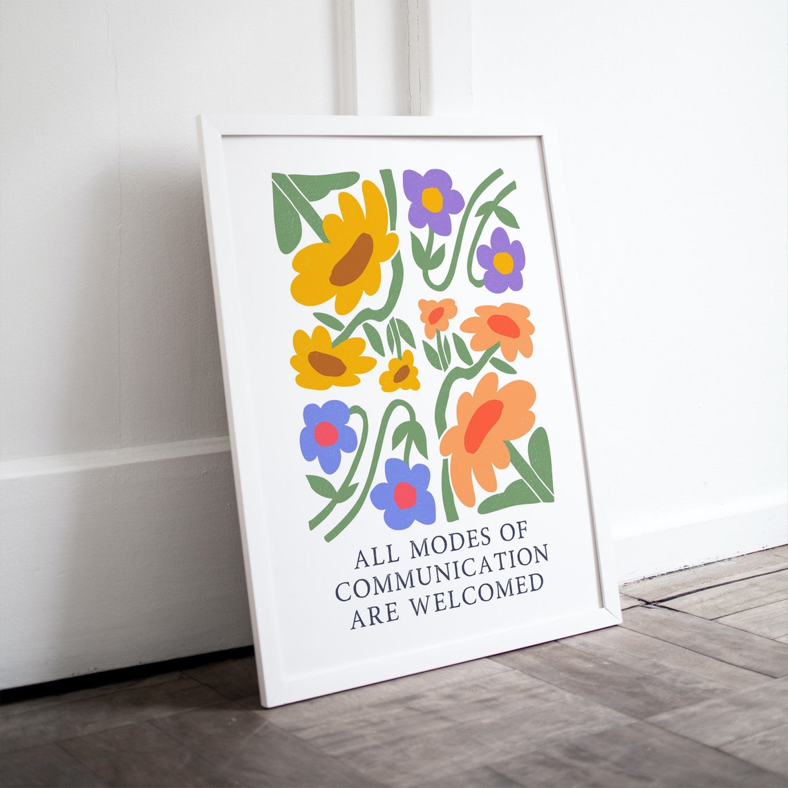 All Modes of Communication Are Welcomed Digital Poster,speech Therapy ...