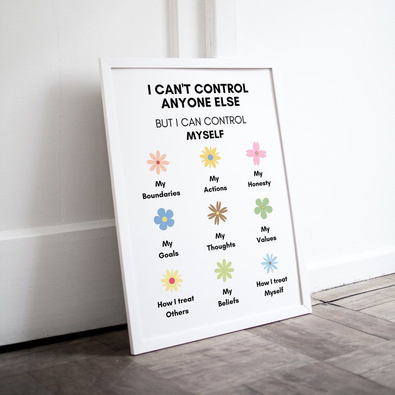 I Can't Control Digital Poster,therapy Office Decor,what is in My ...