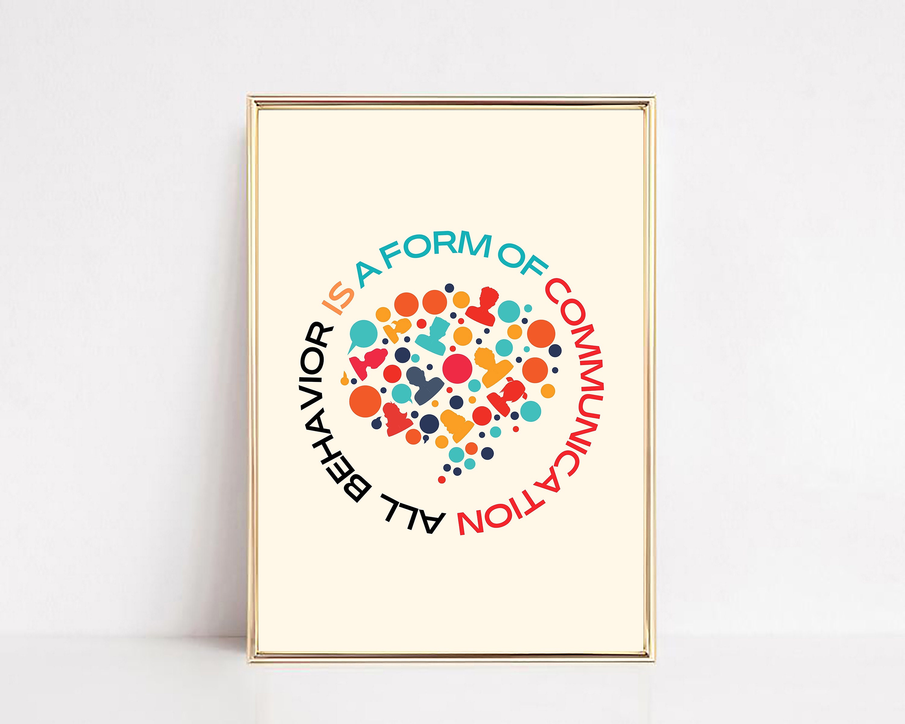 All Behavior is Communication Poster,neurodiversity Art,autism ...