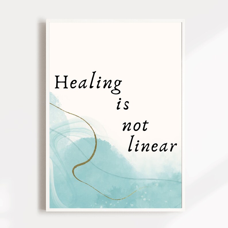 Healing is Not Linear Digital Printmental Health | Etsy