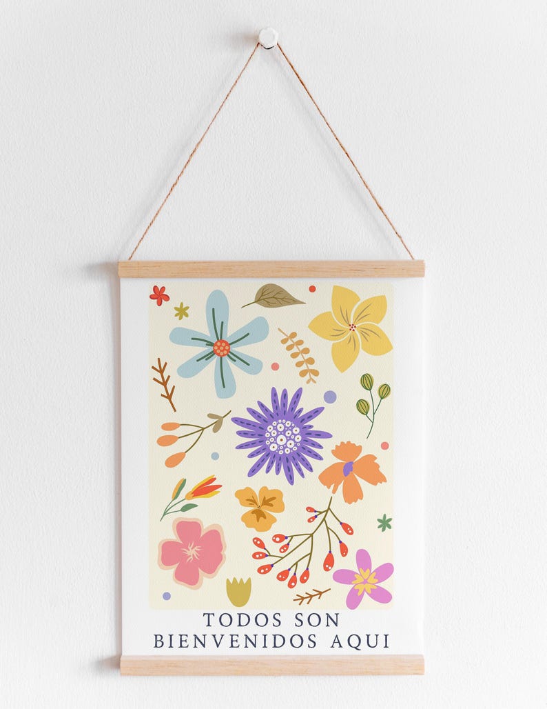 Spanish Inclusion Poster Gift Counselor Office Social Worker Print ...