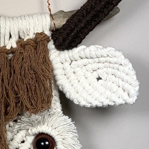 Macrame Cow Wall Hanging - Etsy
