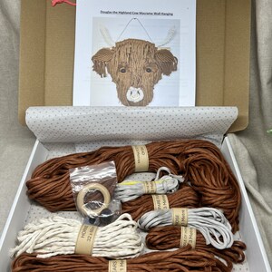 Macrame Highland Cow DIY Kit: Beginner-friendly Craft Project - Etsy