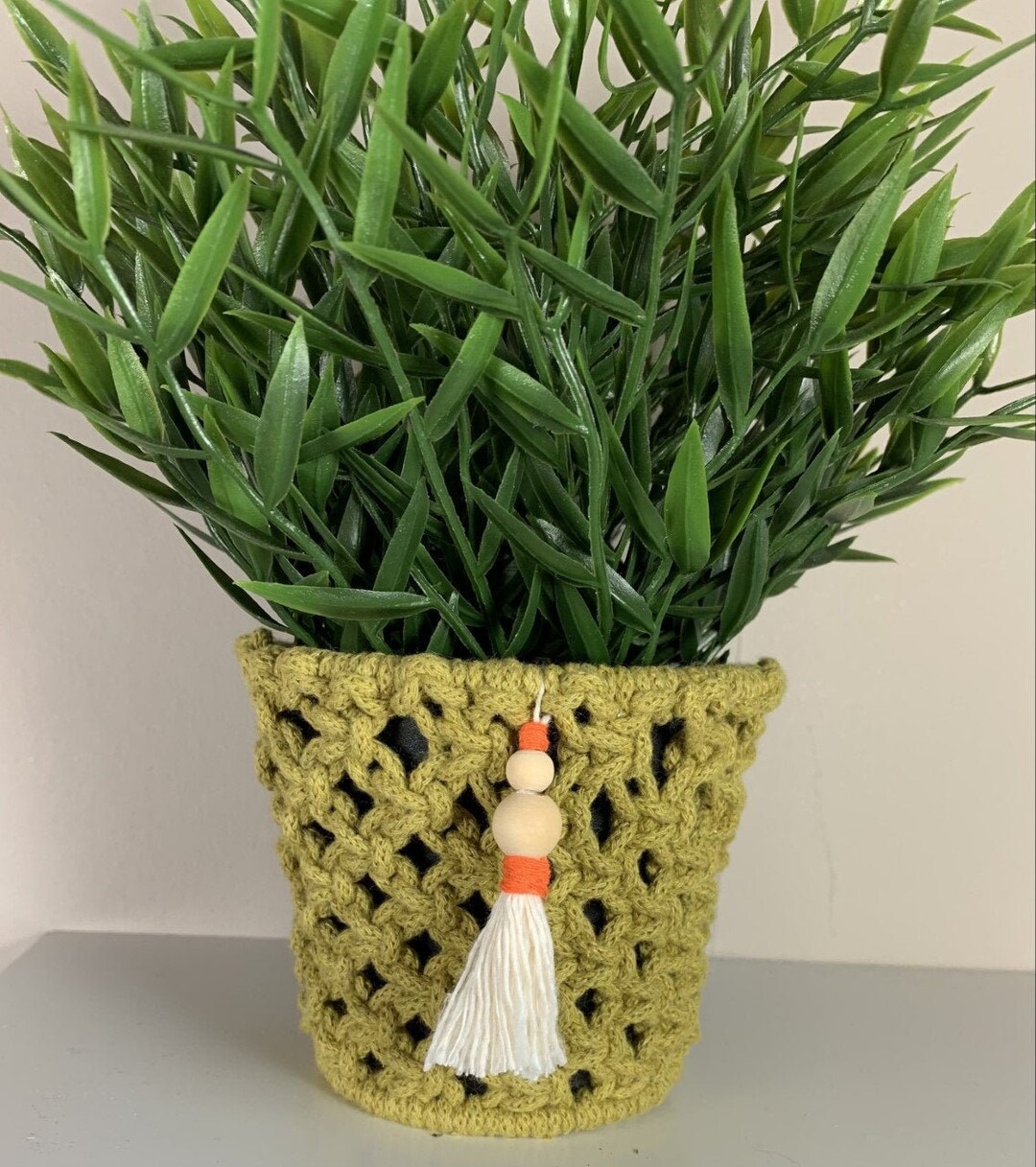 Macrame Plant Pot Cover, Jacket, Sleeve - Etsy