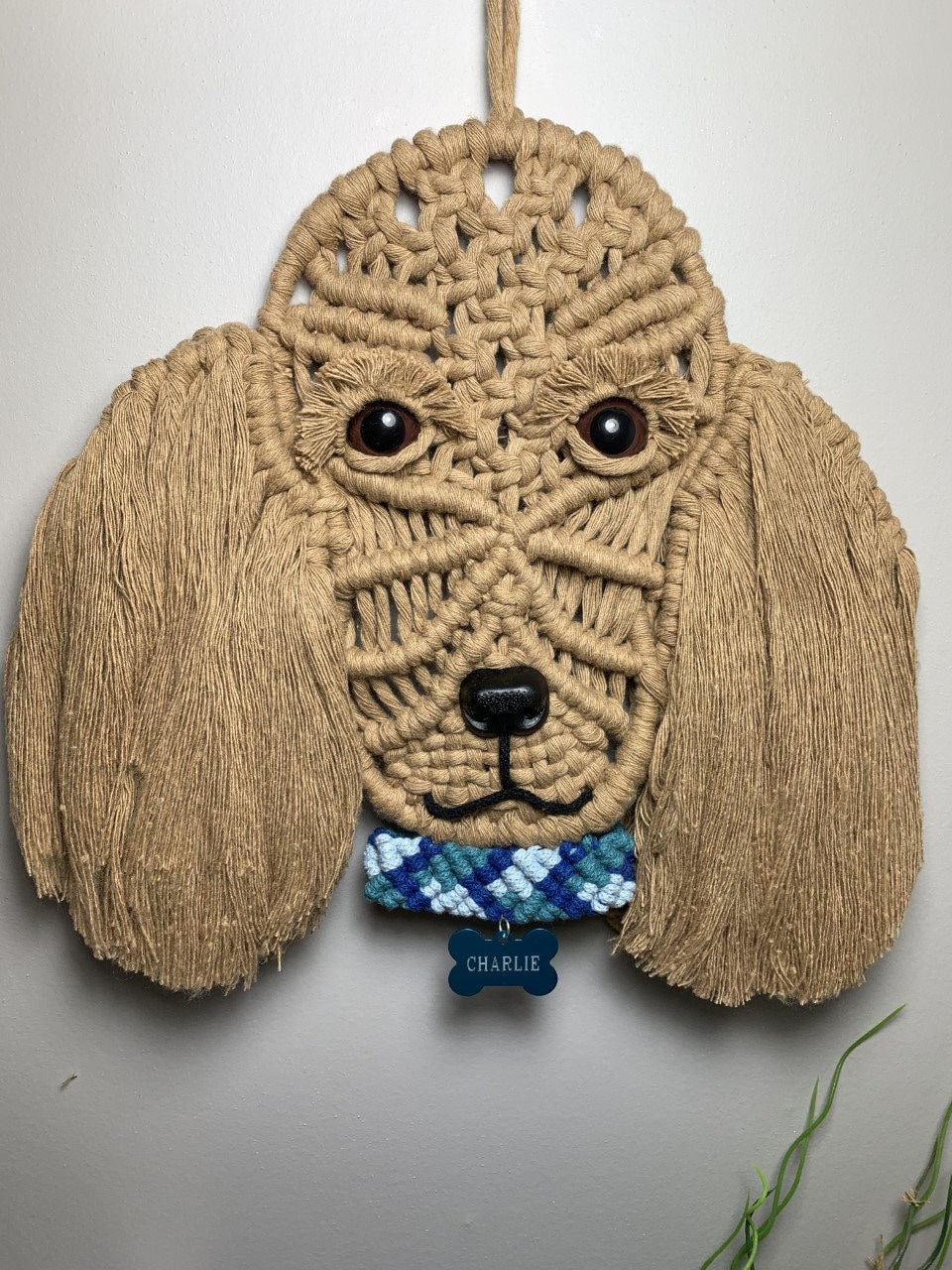 Macrame Pattern Tutorial Cocker Spaniel Dog Wall Hanging - Etsy
