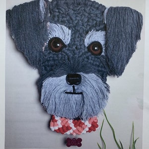 Macrame Pattern Tutorial Schnauzer Dog Wall Hanging - Etsy