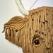 Macrame PDF Pattern Tutorial Beginner Douglas the Highland Cow - Etsy
