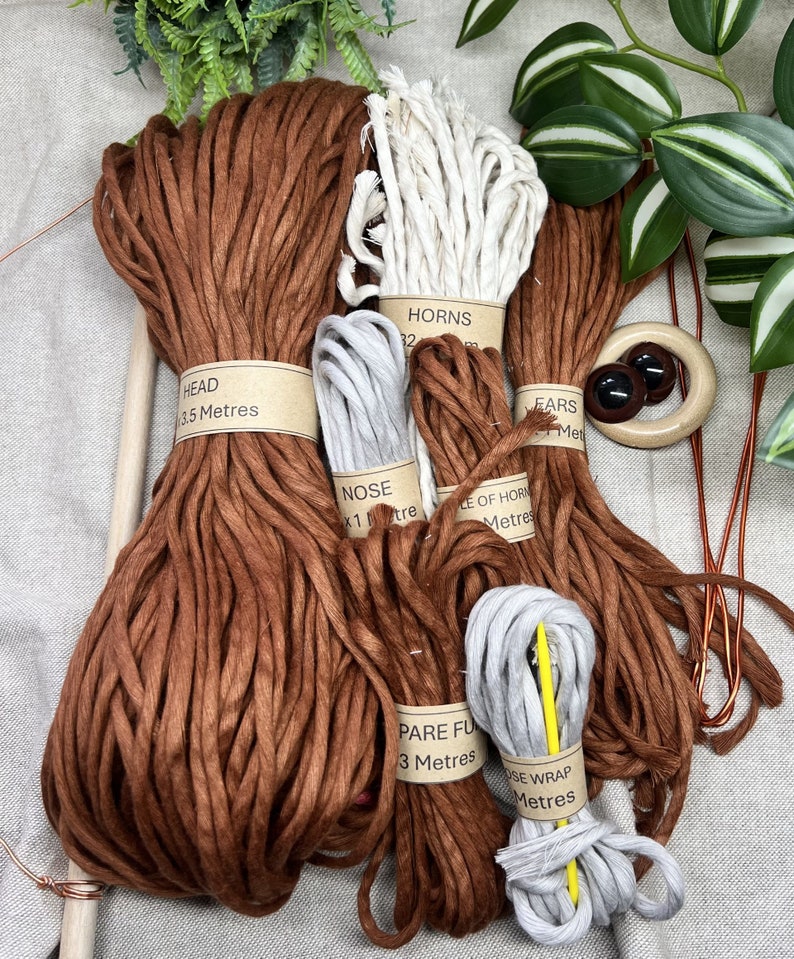 Macrame Highland Cow DIY Kit: Beginner-friendly Craft Project - Etsy