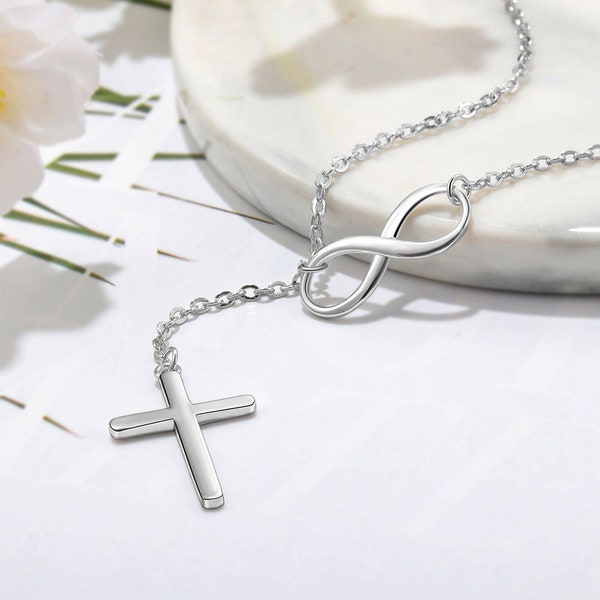 Infinity Cross Necklace - Etsy