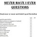 Never Have I Ever Game - Etsy