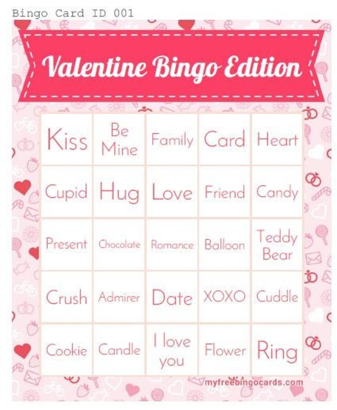 Valentine Bingo Edition - Instant Download - Etsy