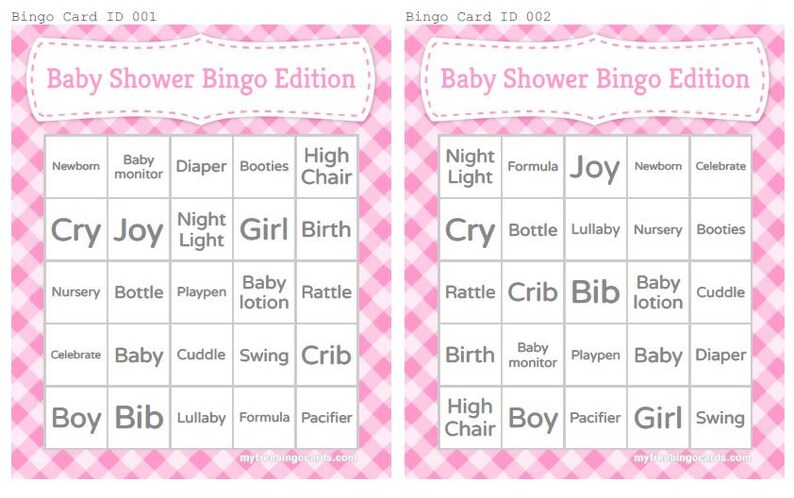 Baby Shower Bingo Edition - Instant Download - Etsy