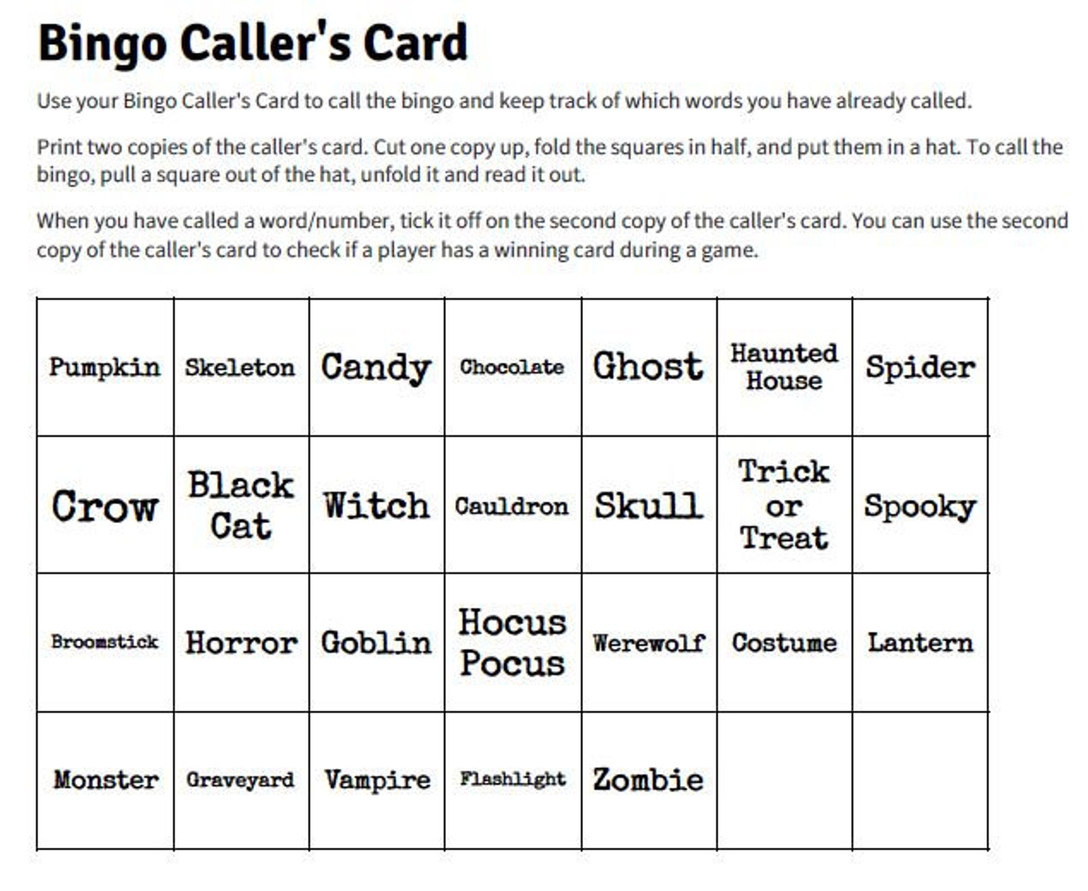Halloween Bingo Edition - Instant Download - Etsy