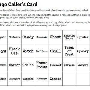 Halloween Bingo Edition - Instant Download - Etsy