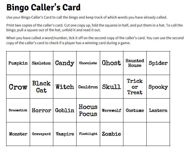 Halloween Bingo Edition - Instant Download - Etsy