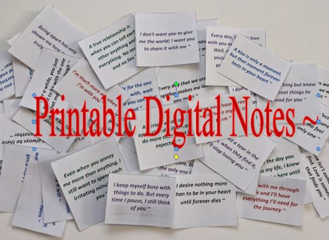 365 Love NOTES - PDF/DOC , Printable, Editable, Digital - - Etsy