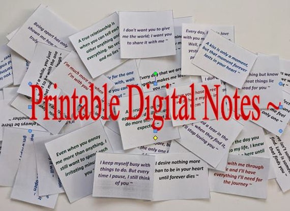 365 Love NOTES PDF/DOC Printable Editable Digital | Etsy