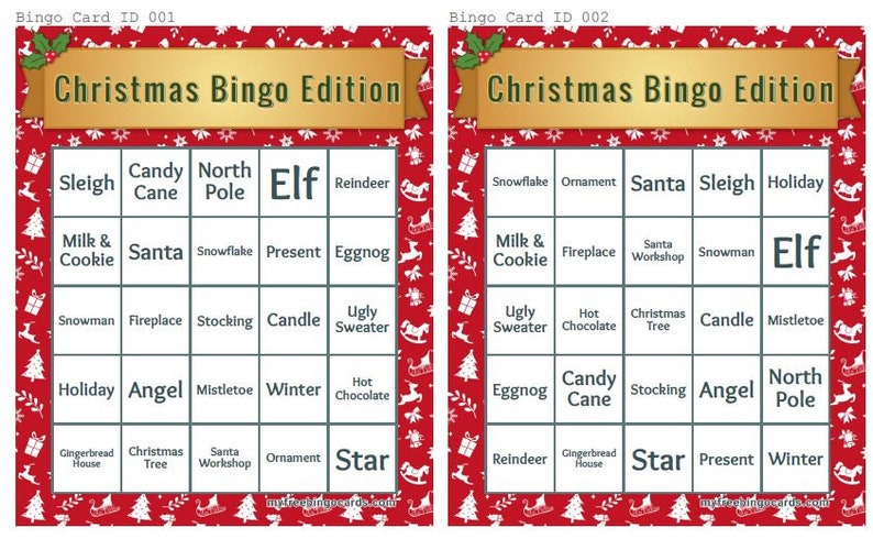 Christmas Bingo Edition - Instant Download - Etsy