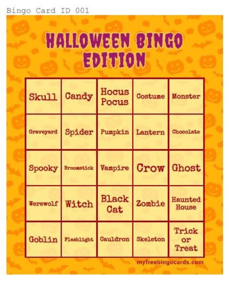 Halloween Bingo Edition - Instant Download - Etsy